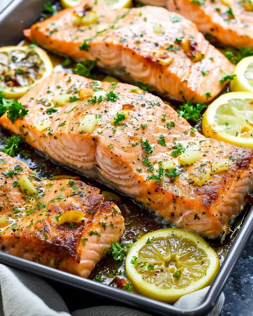 Garlic Butter Baked Salmon