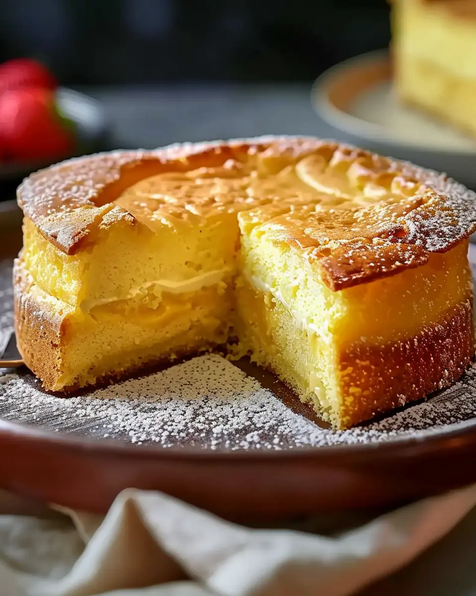French Custard Butter Cake